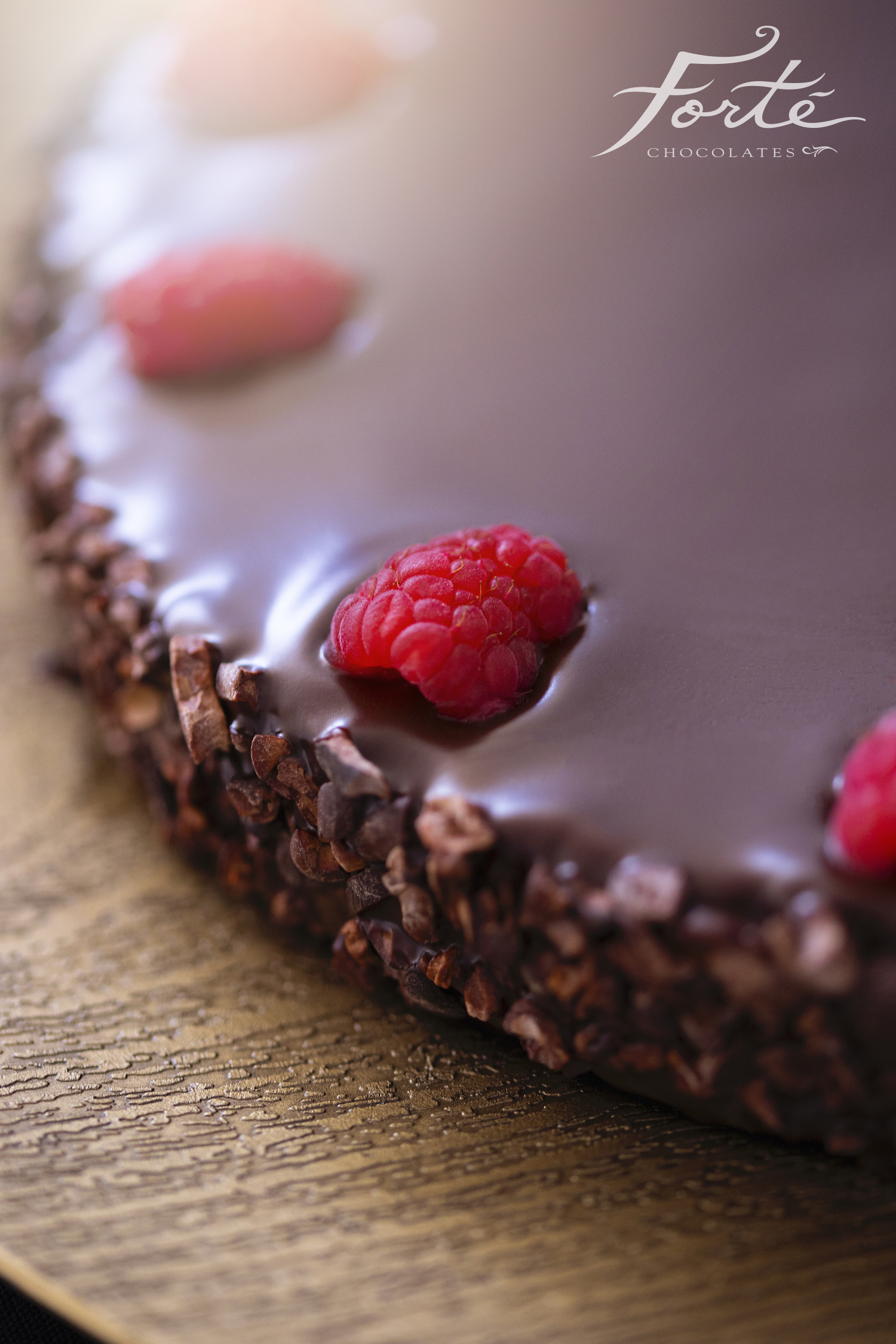 Decadent Chocolate Torte with Raspberry - Forté Chocolate